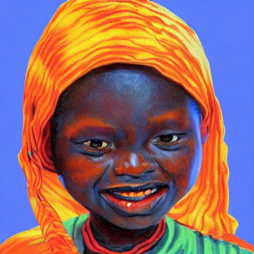 Portrait Of A African Child 3D Arthub ai Portrait Of A African Child 3D Arthub ai