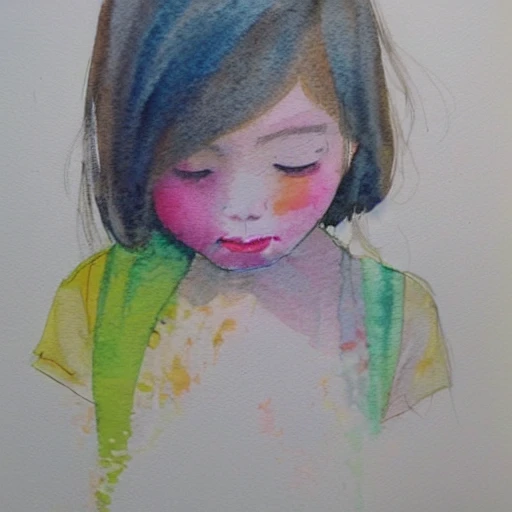 , Water Color, girl - Arthub.ai