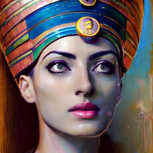 Photography, Nefertiti, beautiful Egyptian princess, bright eyes ...