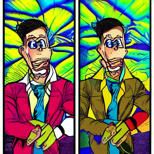 boy, Trippy, Cartoon - Arthub.ai
