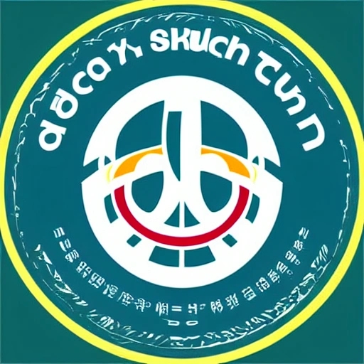Circular Logo Design The Logo Of The Second Track And Field Meet Of