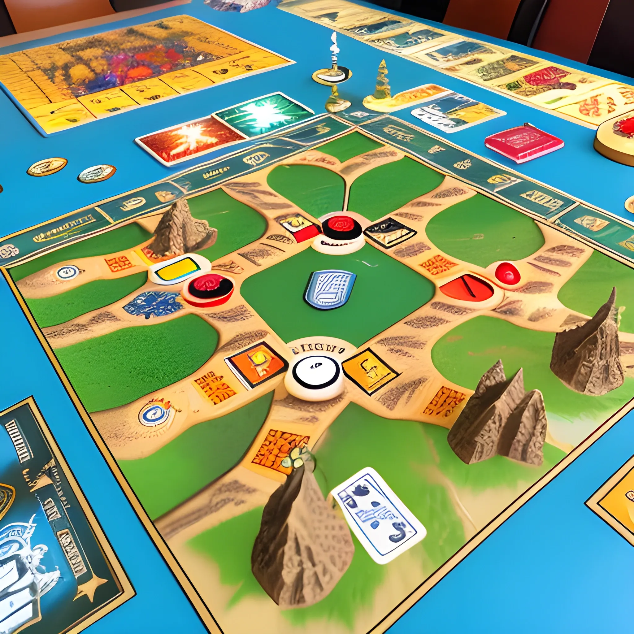High Definition Illustration Print And Play Board Games Argent