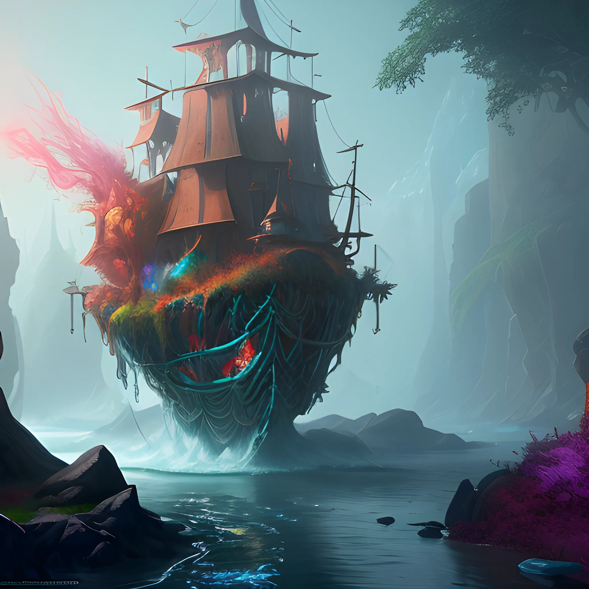 man is tied with magic ropes, magic shackles, magic ropes, magi ...