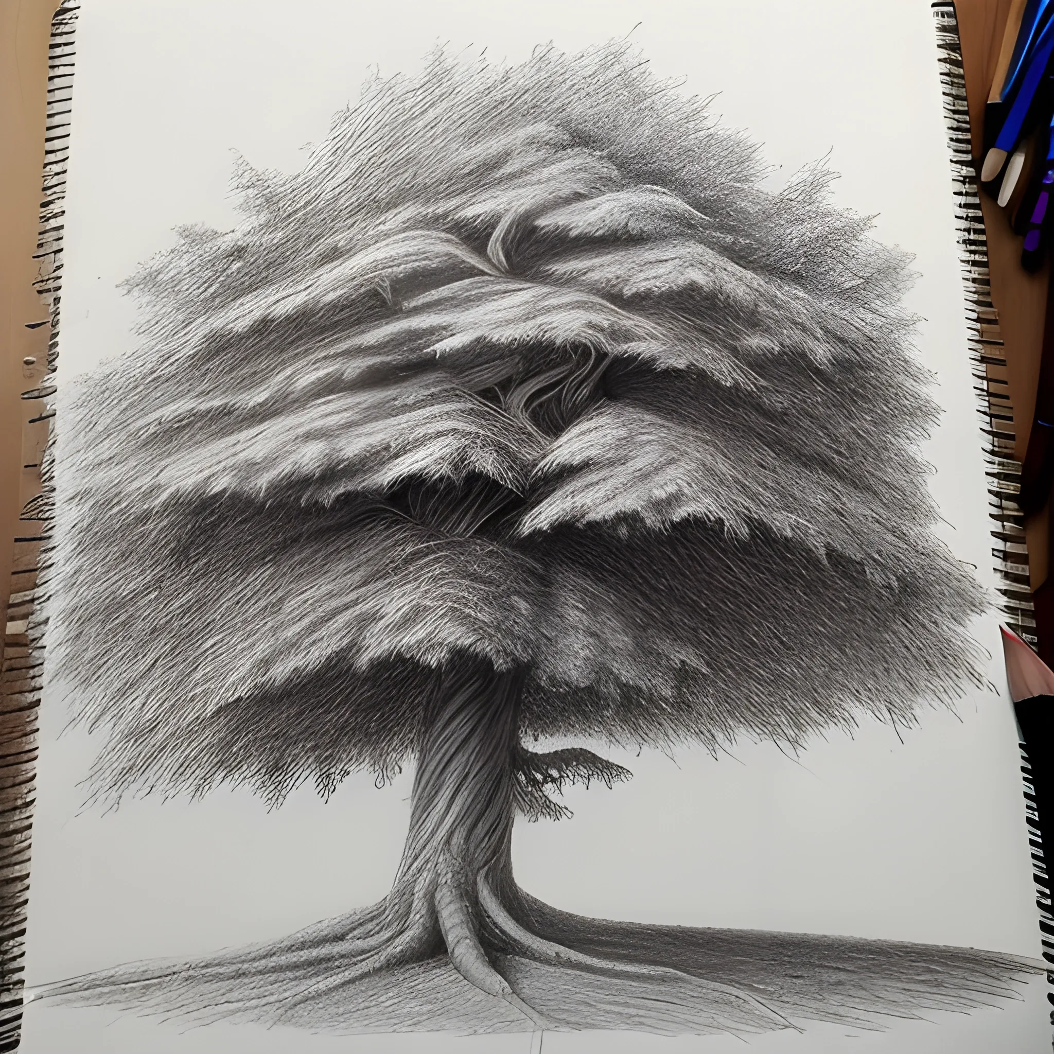 Tree Realistic Masterpiece Pencil Sketch Arthub ai