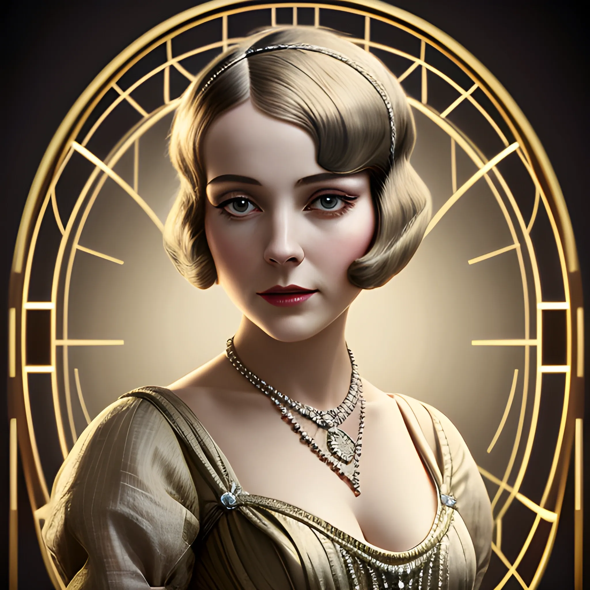 8k, Masterpiece, beautiful lady, in period costume, in the style ...