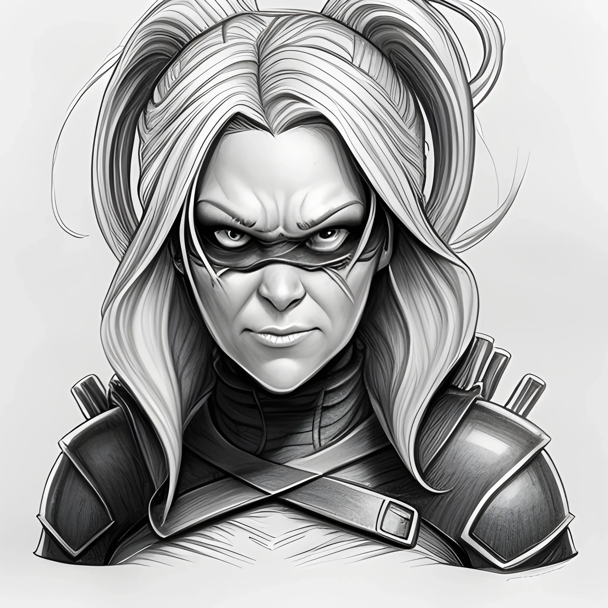 Rogue Funny Pencil Sketch Arthub ai