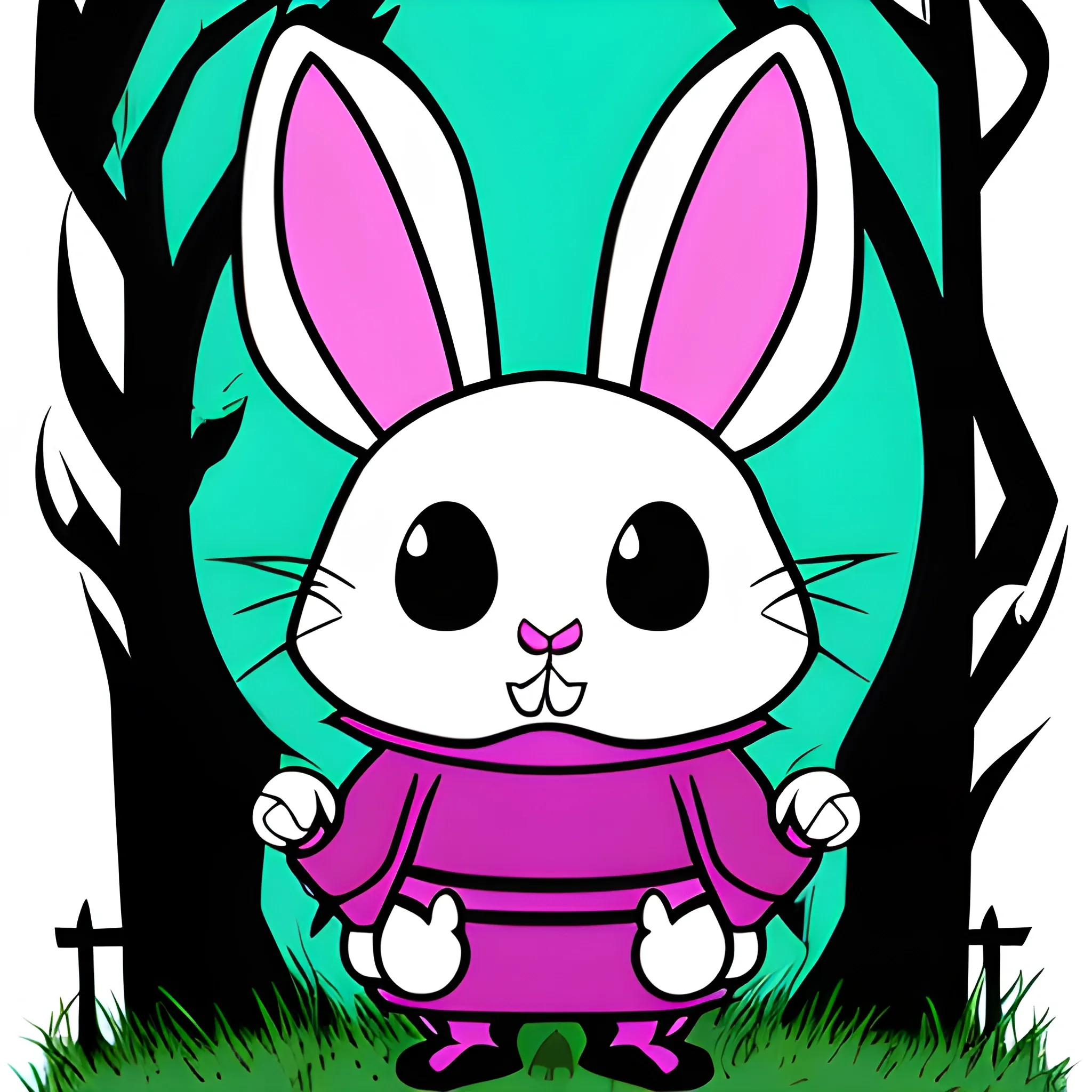 Evil Rabbit Cartoon
