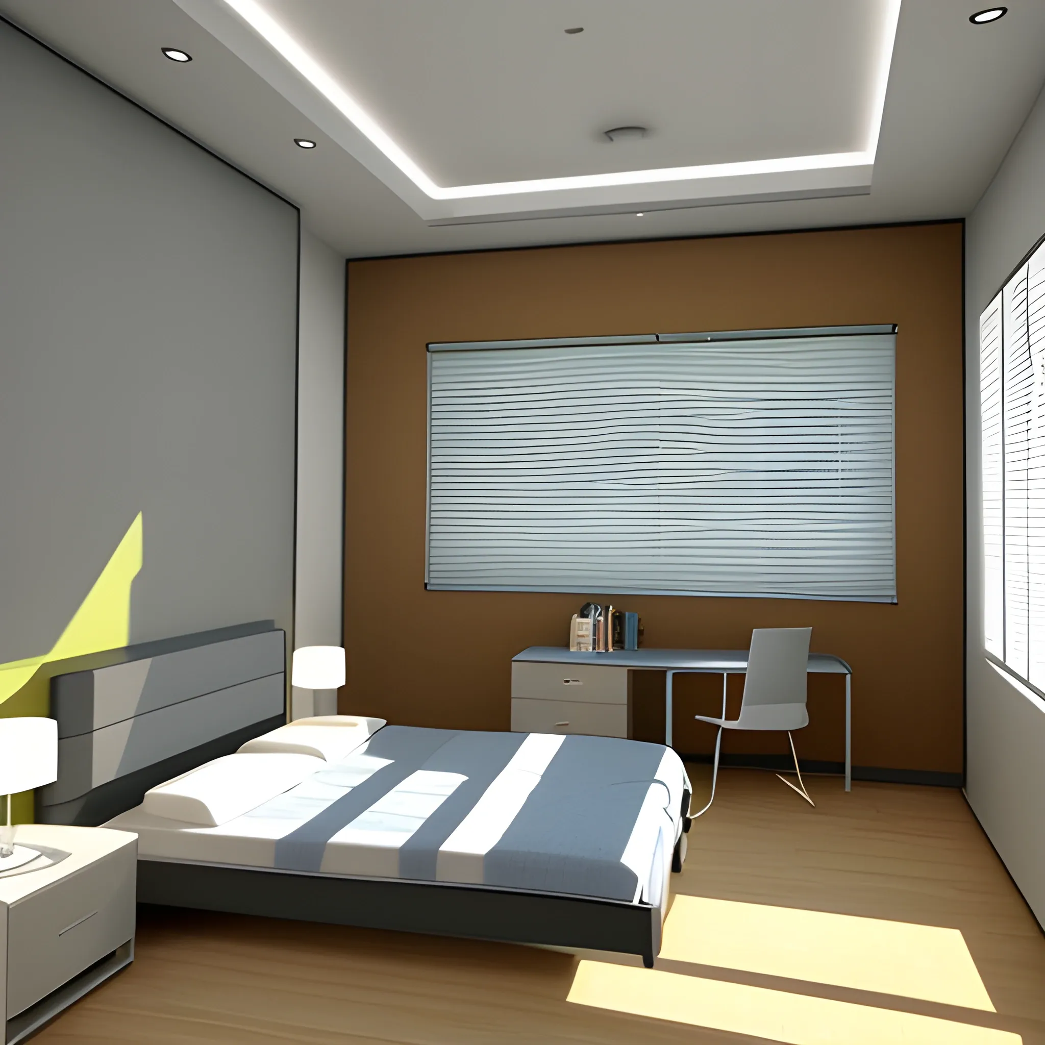 Generate The Decoration Of A 3 Meters Long X2 Meters Wide Room For