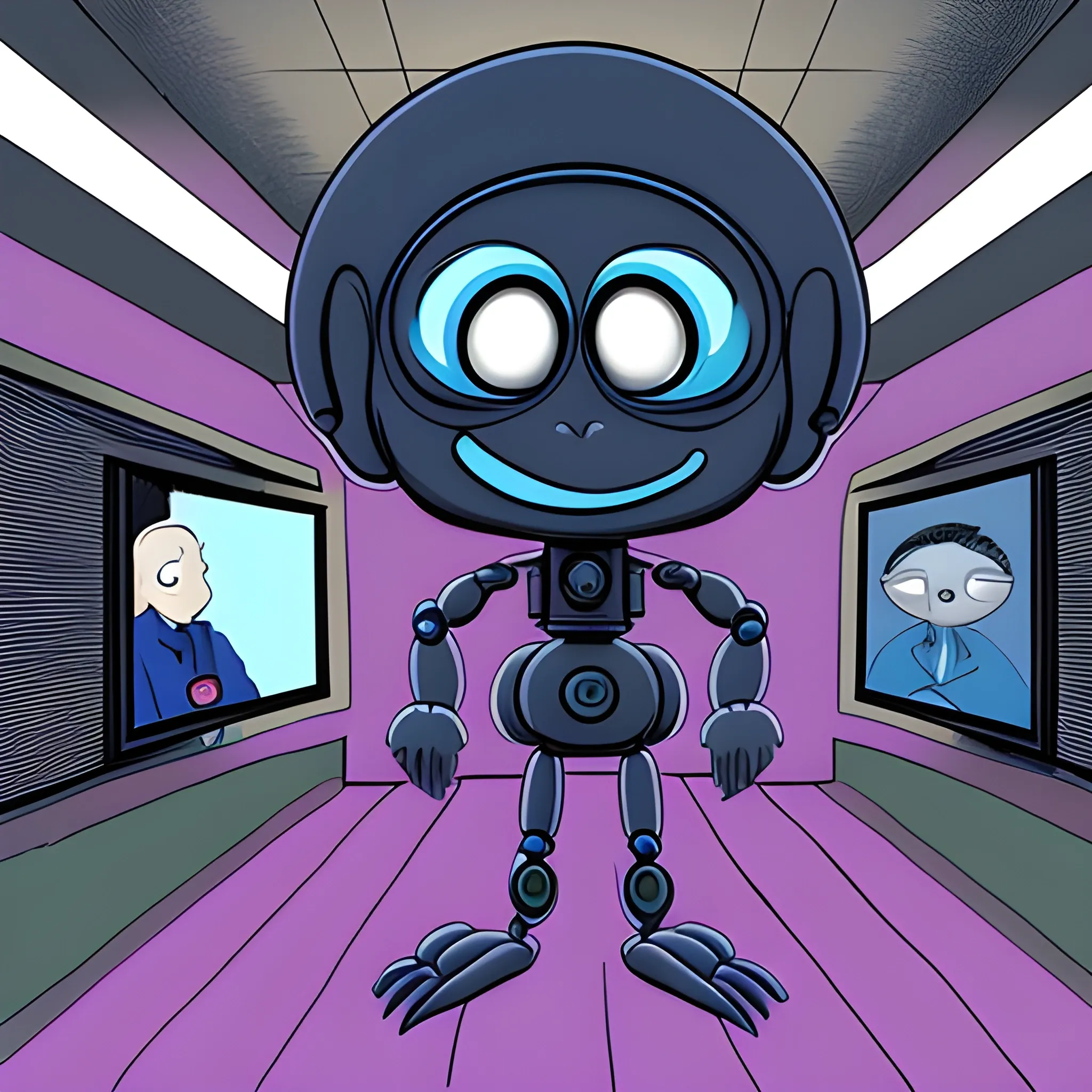 An Humanoid Watching The Camera With Zoom Out Cartoon Arthub ai An Humanoid Watching The Camera With Zoom Out Cartoon Arthub ai