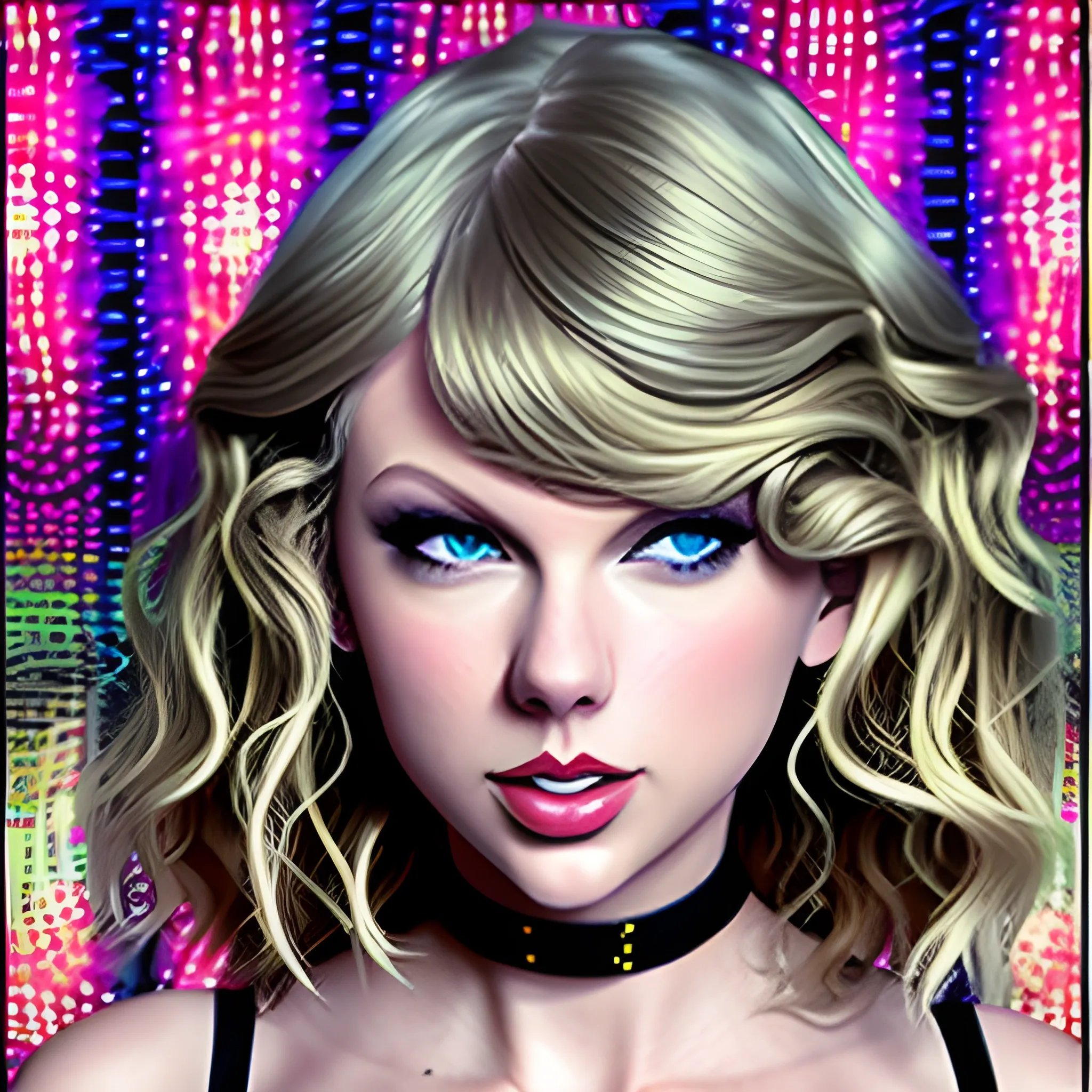 Taylor Swift y Trippy Arthub ai