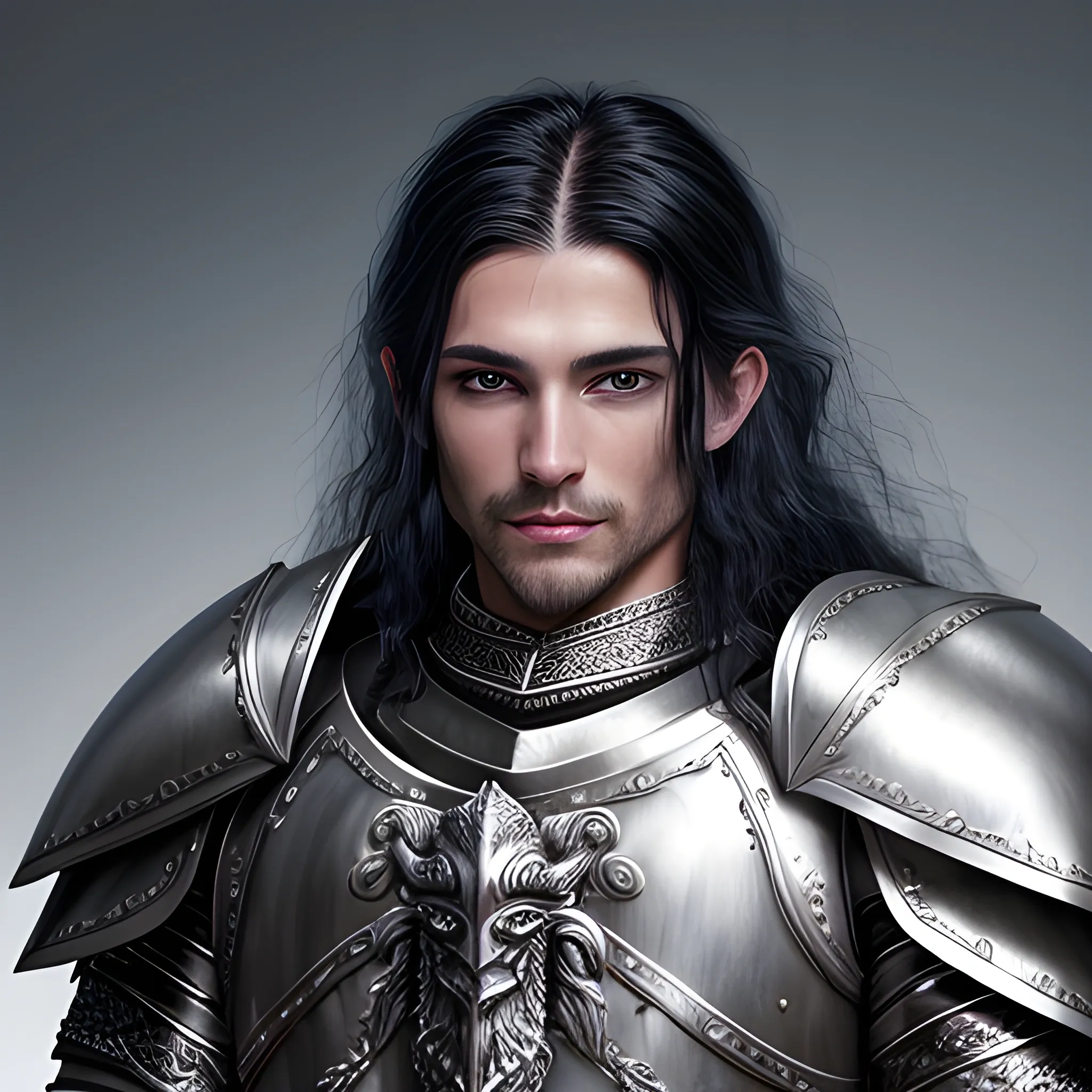 Silver skinned Platinum Skin Unmasked DnD Paladin Male 24 Year Silver skinned Platinum Skin Unmasked DnD Paladin Male 24 Year