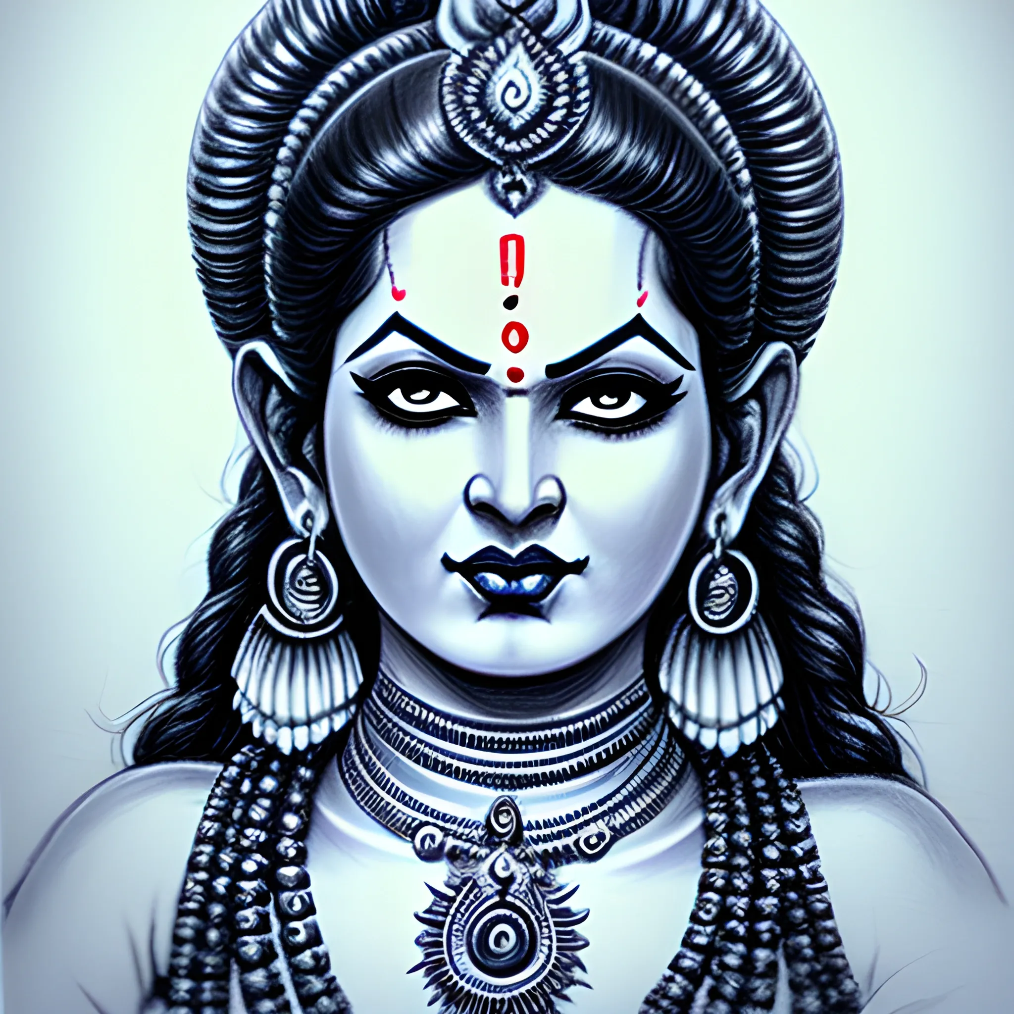 Goddess Mahakali Pencil Sketch Arthub ai Goddess Mahakali Pencil Sketch Arthub ai