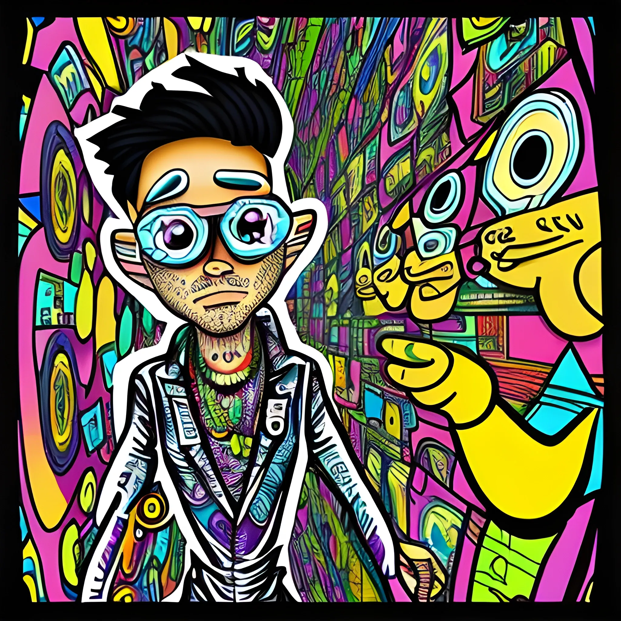, Cartoon, Trippy - Arthub.ai