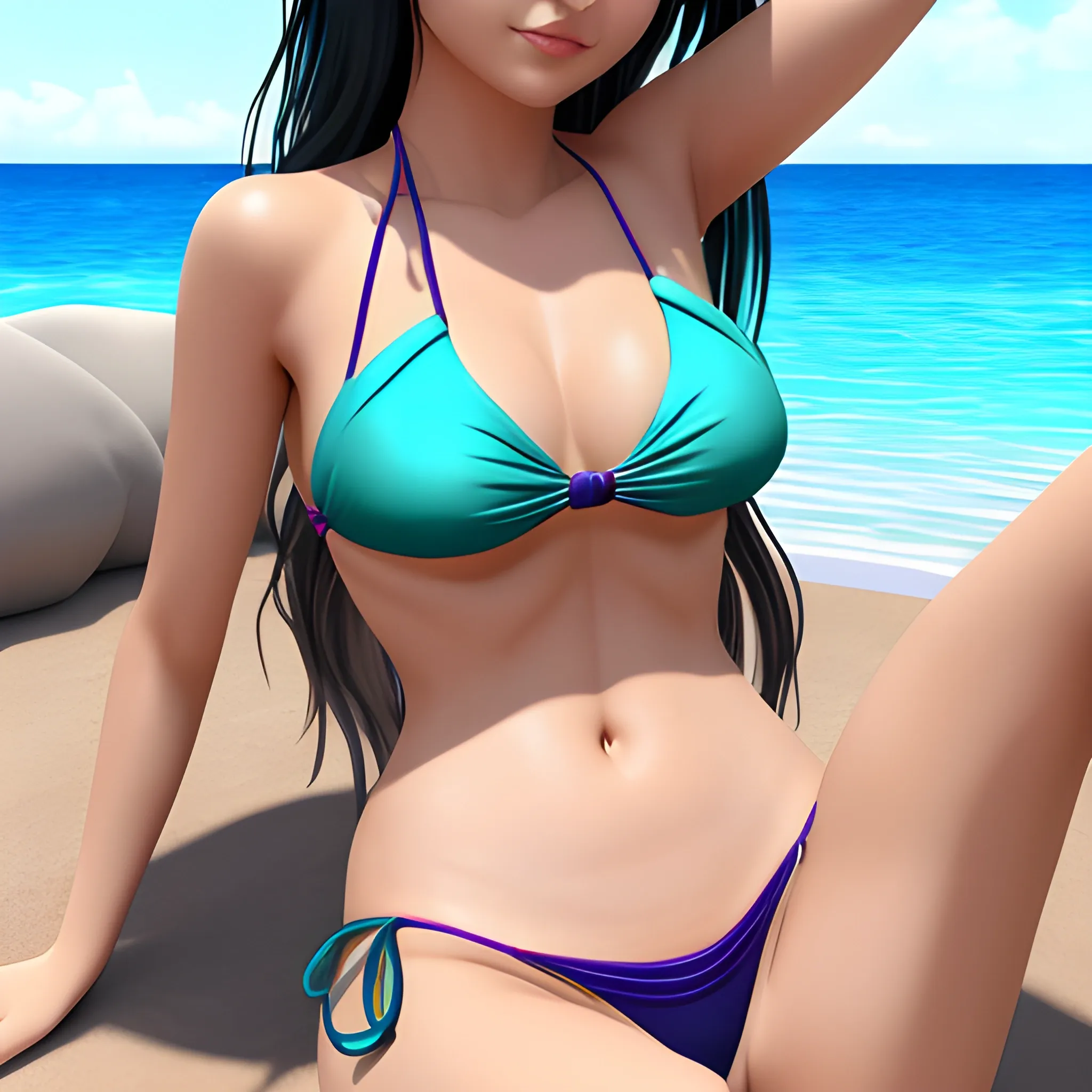 Mitsuri kanjori bikini , 3D - Arthub.ai